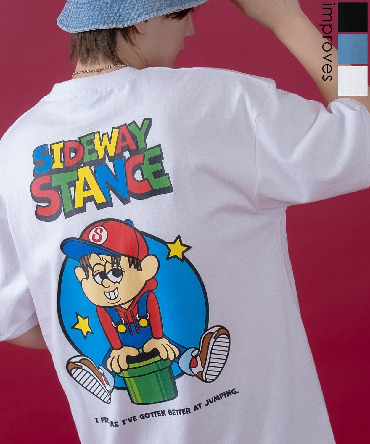 【SIDEWAYSTANCE】ゴートゥゲームエリア半袖Tシャツ